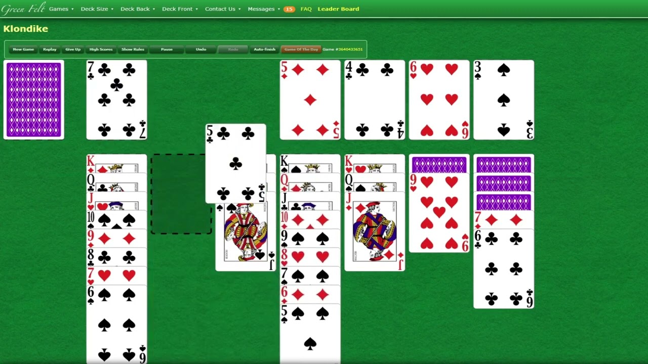 Solitaire’s green felt: why is it judging your life choices ? (and ...